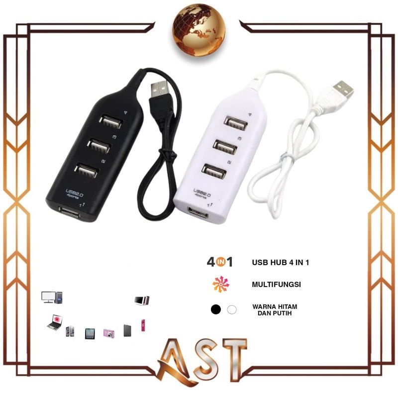 Jual Saklar USB 4 in 1 Sambungan 4 in 1 kabel 4 for mouse ,flasdisk ...