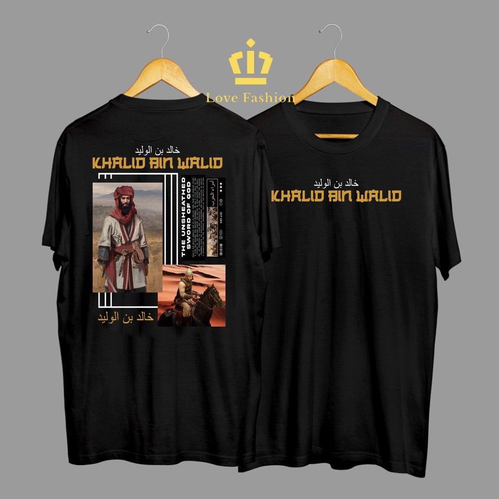 Jual Kaos Tshirt Baju Distro Dakwah Islami Khalid Bin Walid Sejarah ...