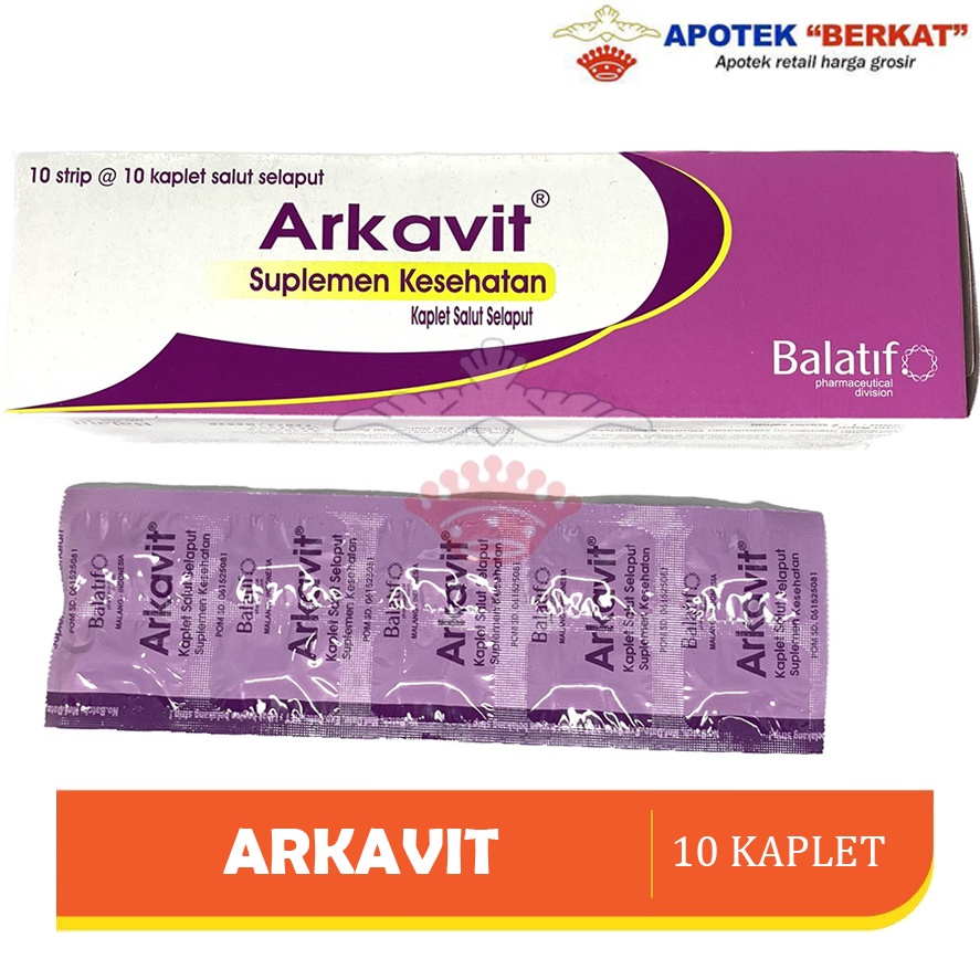 Jual ARKAVIT STRIP X 10 KAPLET MULTIVITAMIN / VITAMIN B | Shopee Indonesia