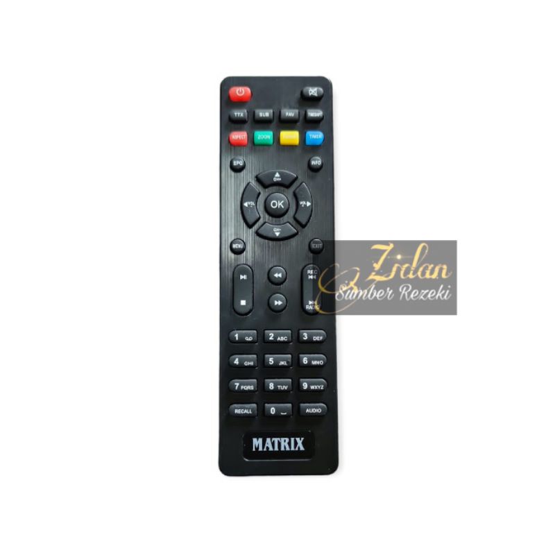 Jual Remot Set Top Box Matrix Apple HD Merah / Remote STB DVB T2 Matrix ...