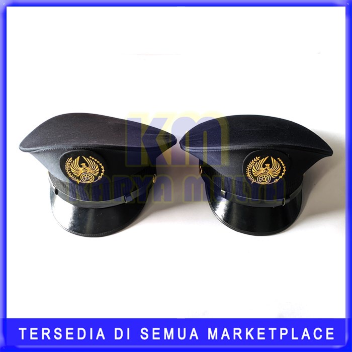 Jual Topi Pet Masinis Warna Hitam Pet Masinis Topi Atribut Kerja Topi ...