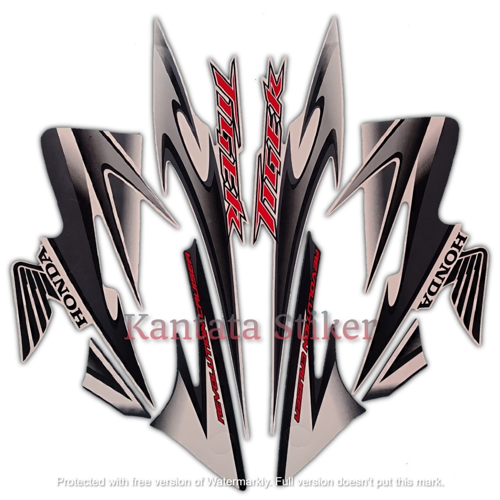 Jual STIKER STRIPING LIS LES BODY MOTOR TIGER REVO 2013 PUTIH STANDAR ...