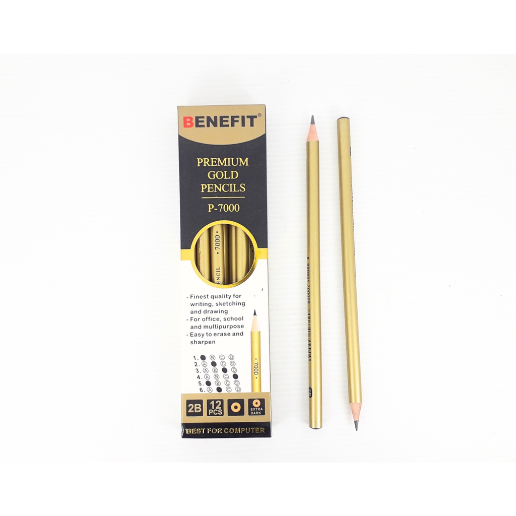 Jual Pensil BENEFIT 2B Gold/Platinum/Bronze Series P-5000/P-7000 ...