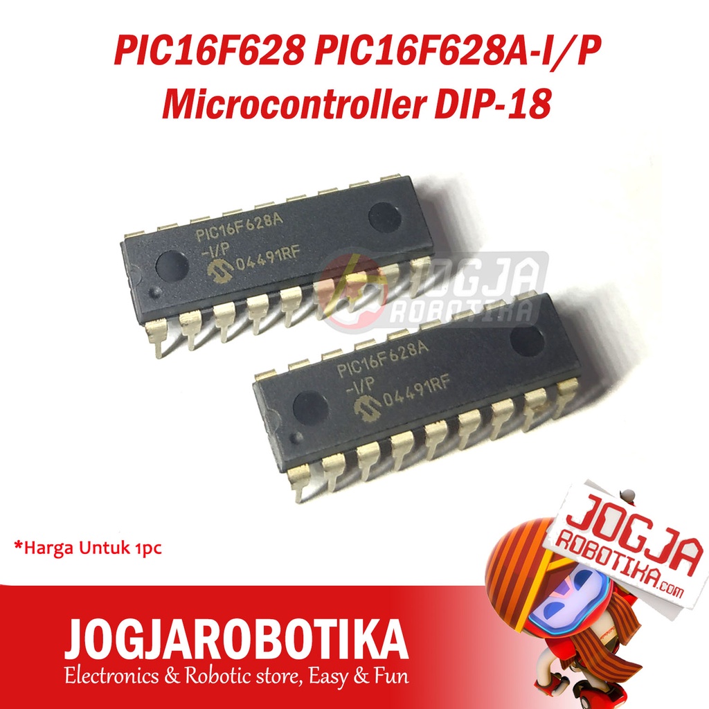 Jual PIC16F628 PIC16F628A-I/P Microcontroller DIP-18 | Shopee Indonesia