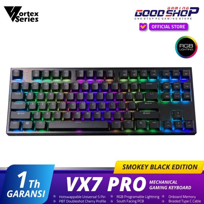Jual VortexSeries VX7 Pro Smokey Black Edition Mechanical Keyboard ...