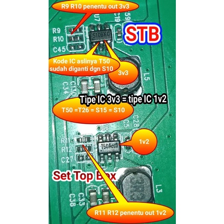 Jual s10Bxxx s15Bxxx T50Axxx T26Axxx IC 5 pin Stepdown 3v3 dan 1v1 set ...