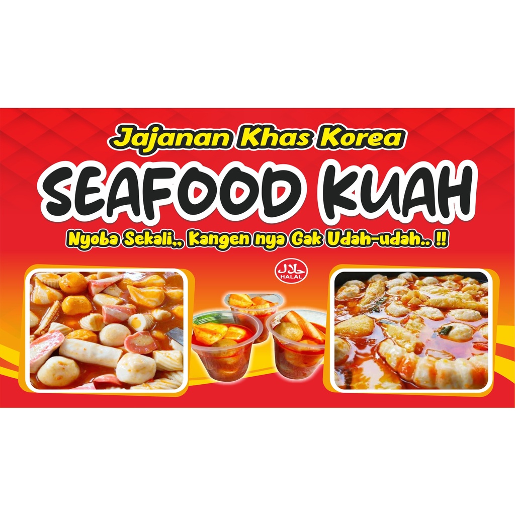 Jual SPANDUK BANNER SEAFOOD KUAH, PENTOL | Shopee Indonesia