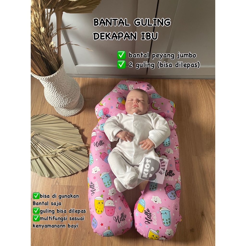 Jual BANTAL GULING BAYI DEKAPAN IBU / MULTIFUNGSI 3IN1 BANTAL GULING ...
