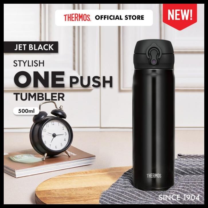 Jual Thermos Tumbler One Push Ultra Light - Jet Black 500ml (JNL-503-JTB) | Shopee Indonesia