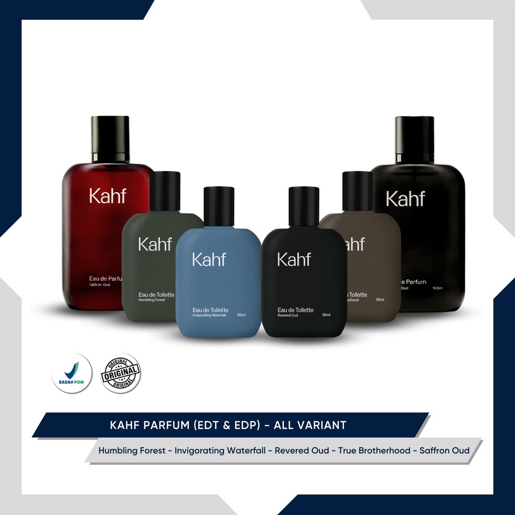 Jual Kahf Parfum Pria Eau De Toilette 35 ml / Eau De Perfume 100 ml ...