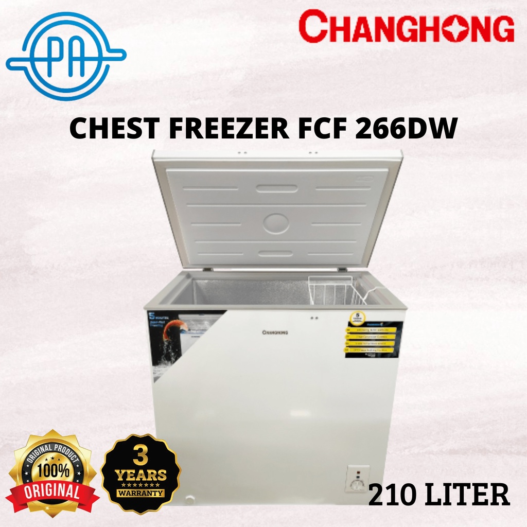 Jual CHEST FREEZER CHANGHONG FCF266DW FCF 266 DW LEMARI PEMBEKU 220 ...