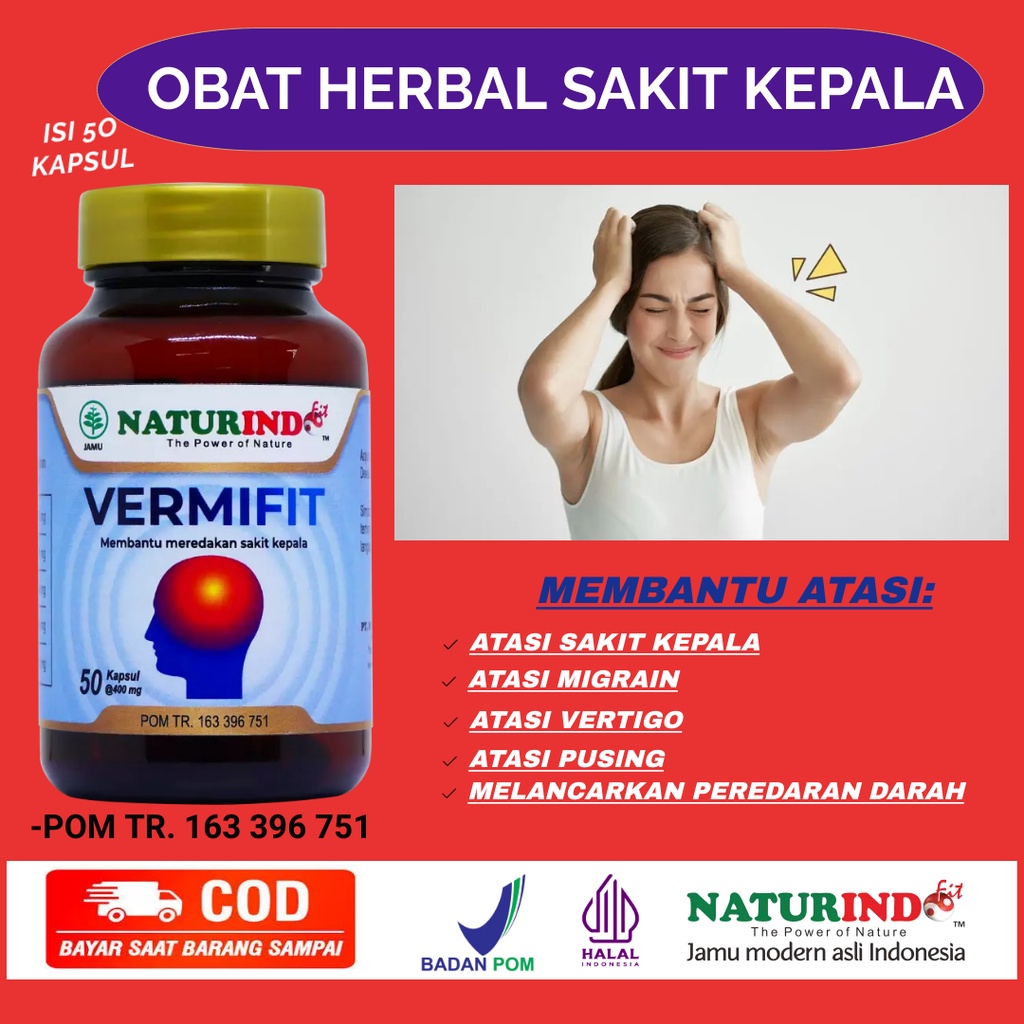 Jual Obat sakit kepala vertigo migrain pusing berputar menahun migren ...