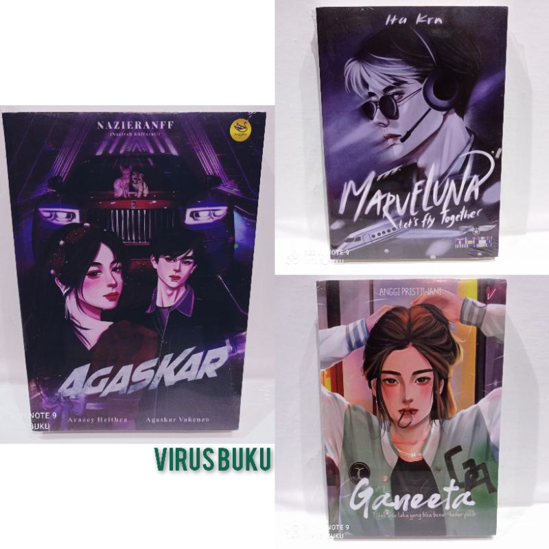 Jual Paket isi 3 Novel Terbaru Agaskar + Marveluna + Ganeeta | Shopee ...