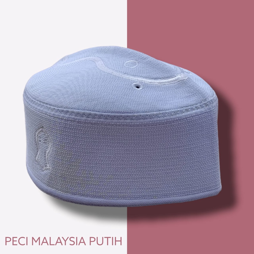 Jual Peci Malaysia Terompah Putih Peci Malaysia Terompah | Shopee Indonesia