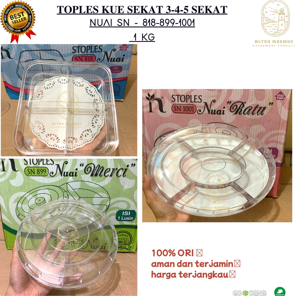 Jual TERMURAH!! TOPLES KUE KERING BULAT 3-4-5 SEKAT NUAI SN 818 SN 899 ...