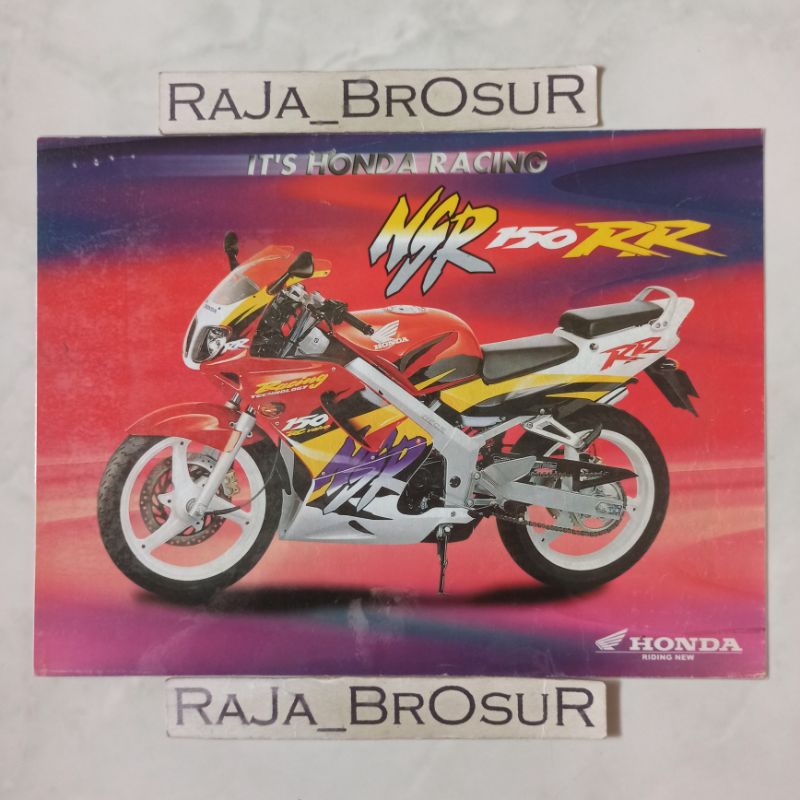 Jual Poster brosur katalog flyer jadul lawas Honda NSR 150 RR/NSR 150RR/NSR150 RR New 6Speed ...