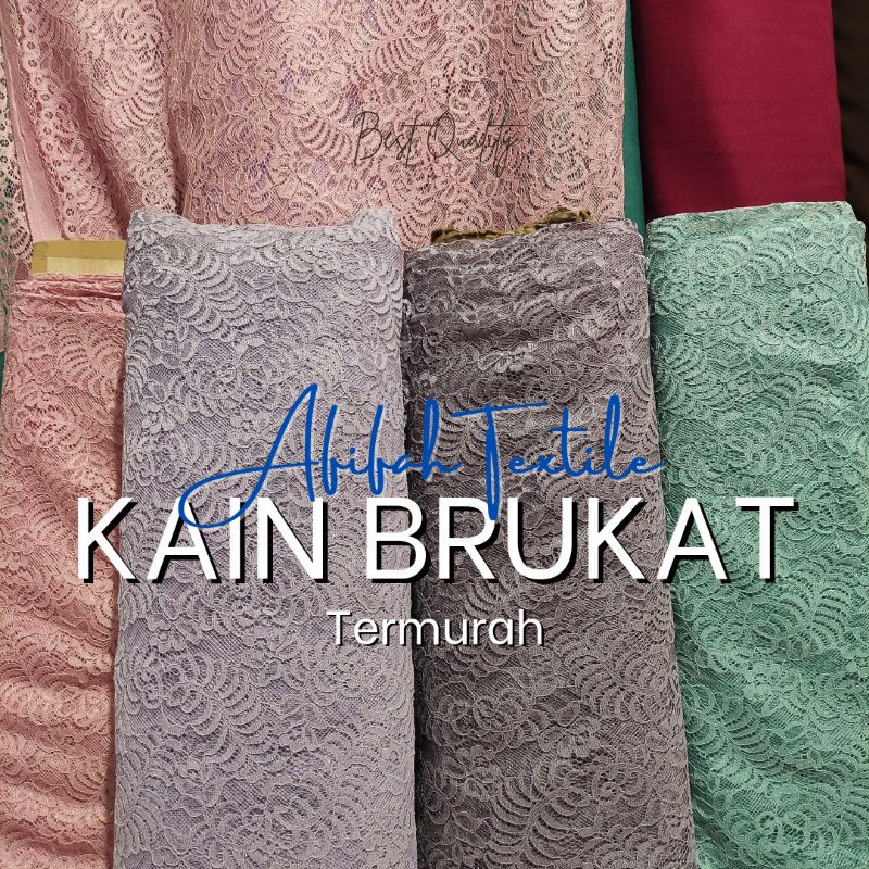 Jual Kain Brukat / Kain Borklat / Kain Brokat Tile Harga per 0,5 CM ...