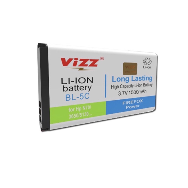 Jual Baterai ORIGINAL VIZZ NOKIA BL-4C / BL-5C / BL-4U / BP-4L Batre ...