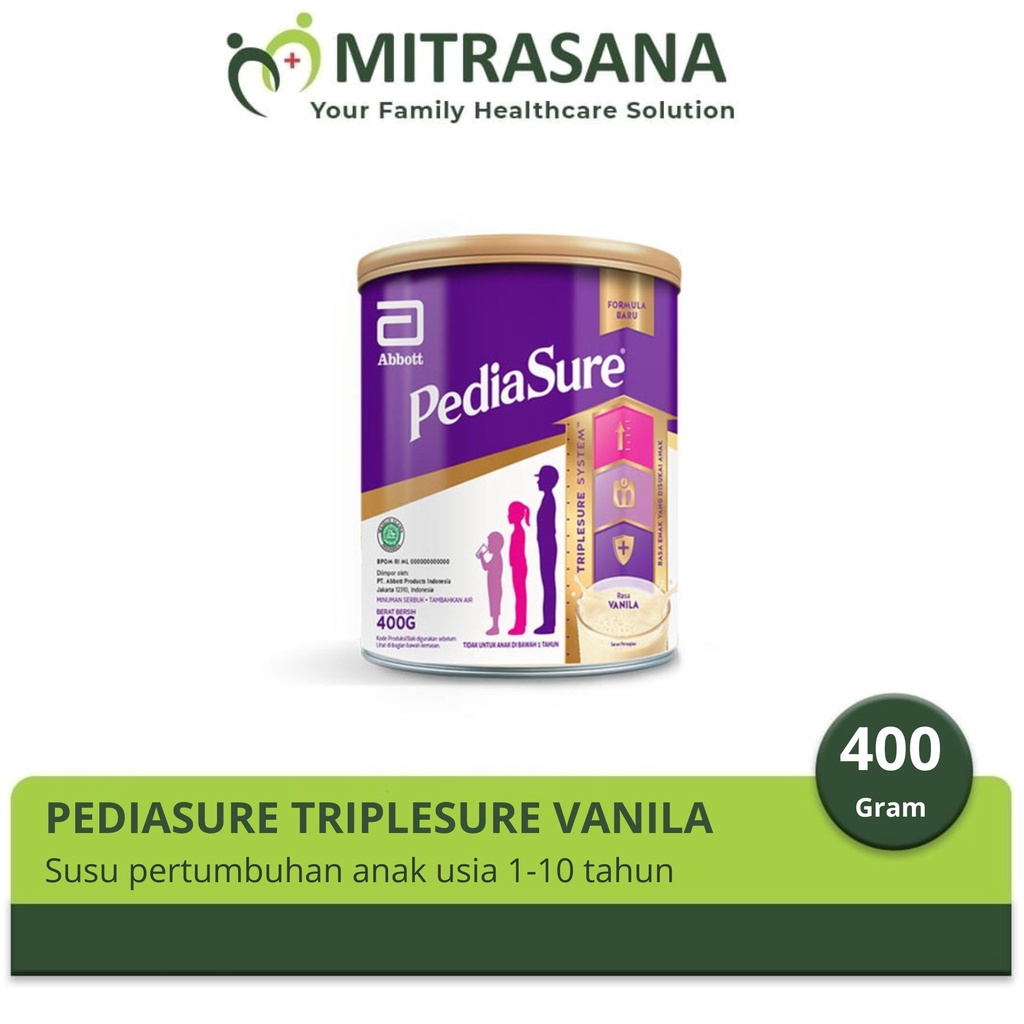 Jual Pediasure Triplesure Vanila 400 Gram - Susu Pertumbuhan Anak Usia 1-10 Tahun | Shopee Indonesia