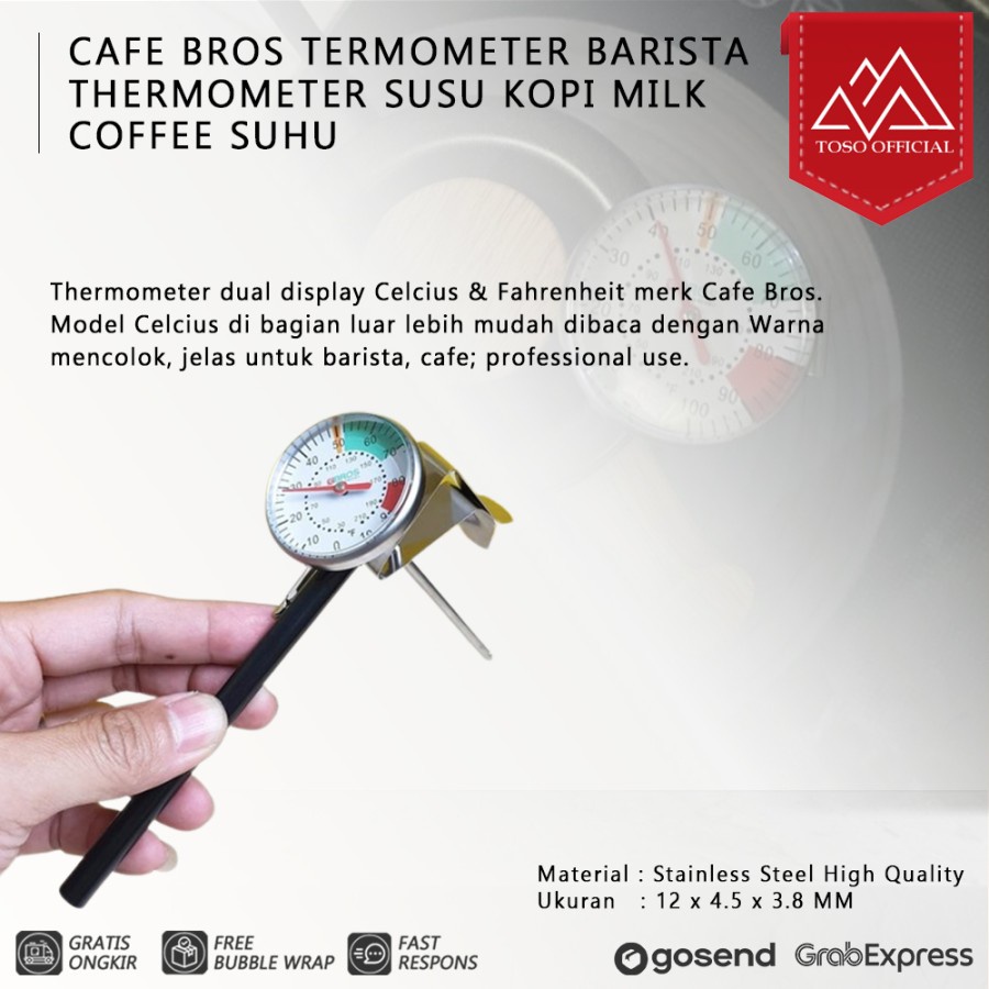 Jual Cafe Bros Termometer Barista Thermometer Susu Kopi Milk Coffee ...