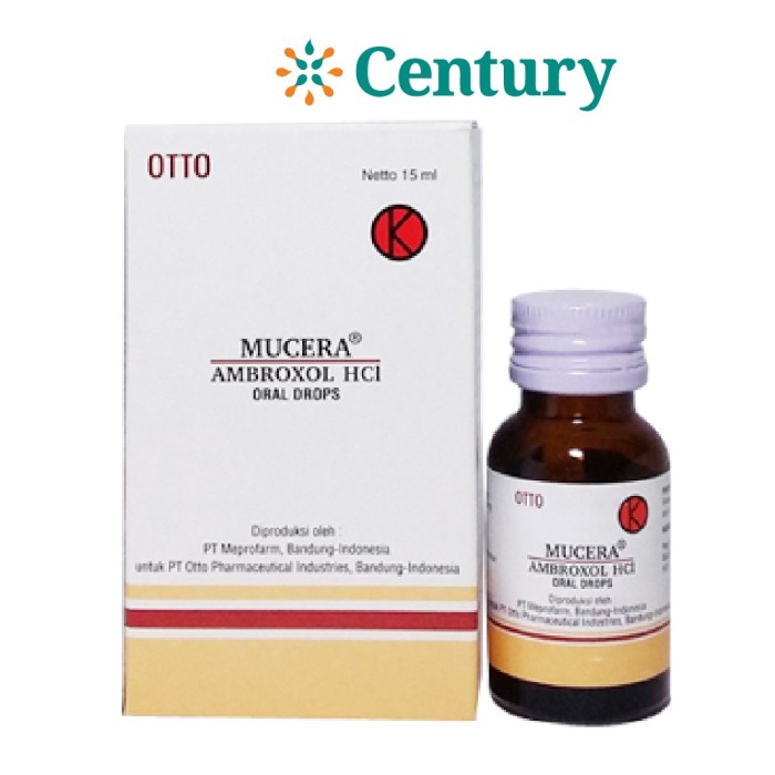 Jual MUCERA 15MG/ML DROPS 15 ML / AMBROXOL / BATUK BERDAHAK | Shopee ...