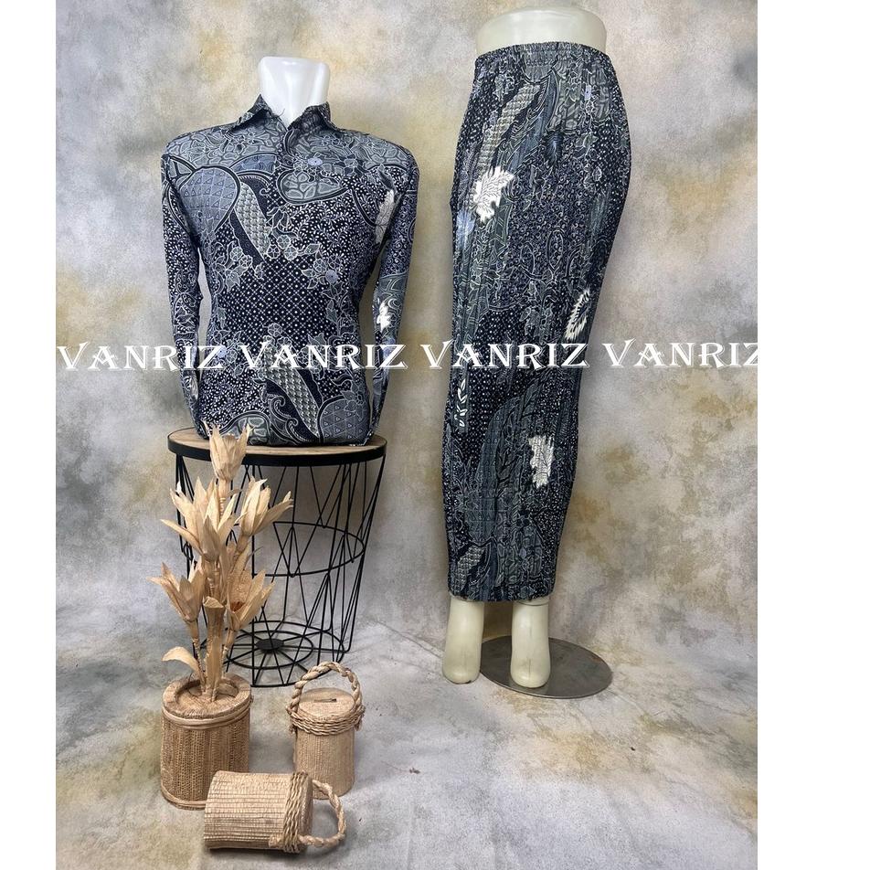 Jual ROK PLISKET COUPLE LENGAN PANJANG/ROK BATIK PLISKET COUPLE/ROK ...