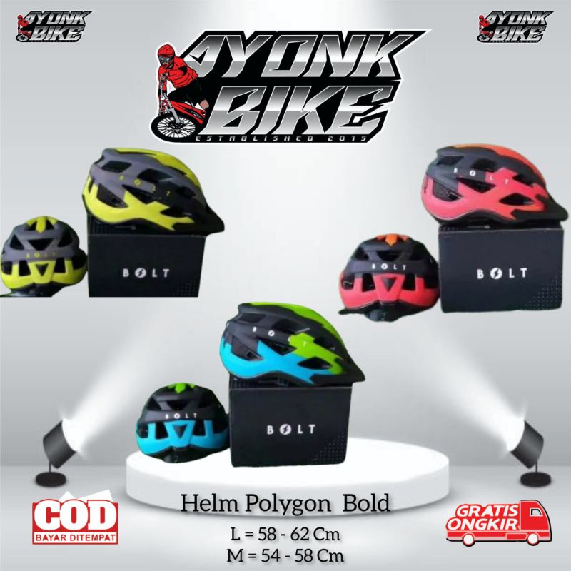 Jual Helm sepeda polygon bolt all mountain | Shopee Indonesia