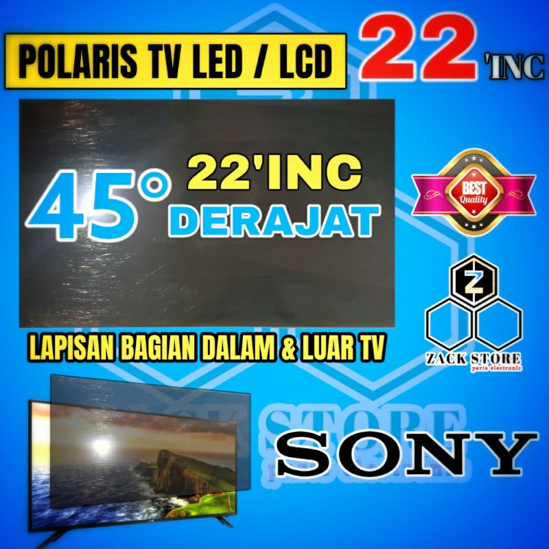 Jual POLARIS TV LED SONY 22 INC 45 DERAJAT LAPISAN BAGIAN LUAR ATAU ...