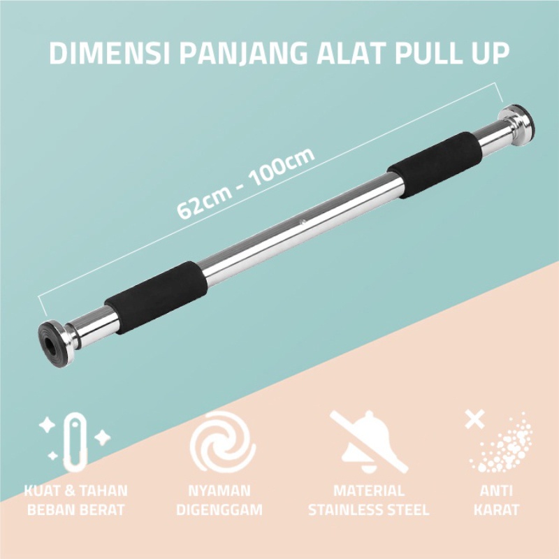 Jual Alat Pull Up Door Chinning Pull Up Bar Alat Olahraga Rumah Iron ...