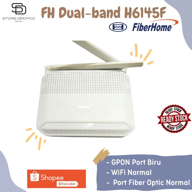 Jual modem ONT fiberhome dualband HG6145F/HG6145D2 | Shopee Indonesia