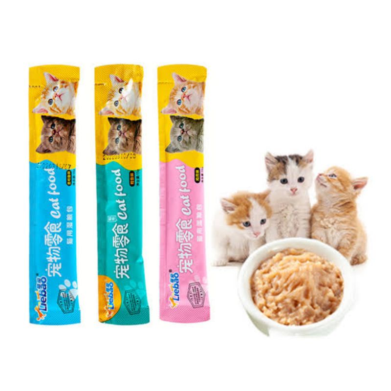 Jual LIEBAO Snack Kucing Sehat 15gram | Shopee Indonesia
