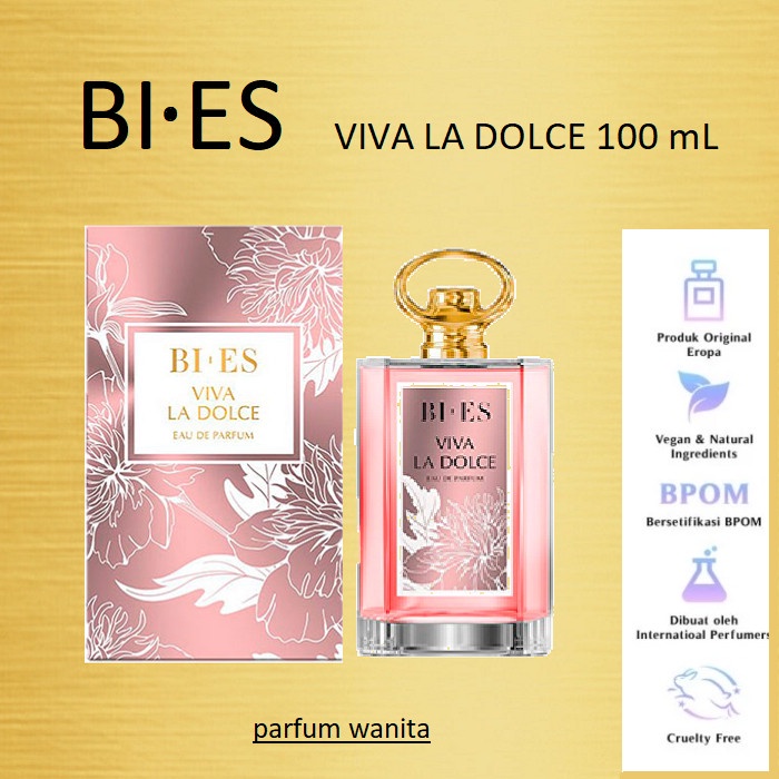 Jual BIES - BI ES viva la dolce EDP 100 mL - parfum wanita | Shopee ...