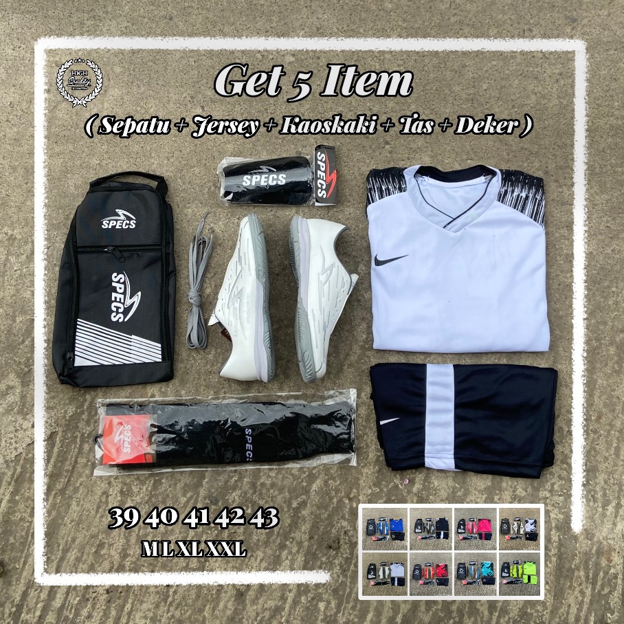 Jual Sepatu Futsal Olahraga Pria Trendi Paket Komplit - (KDPX) | Shopee ...