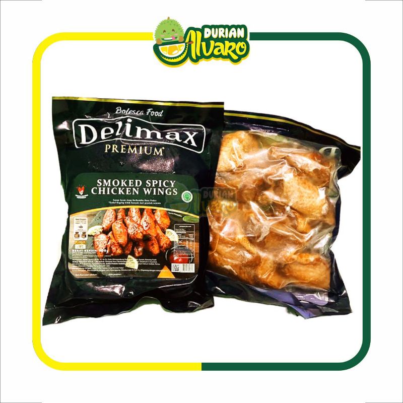 Jual Delimax - Premium Smoked Spicy Chicken Wings 500gr | Shopee Indonesia