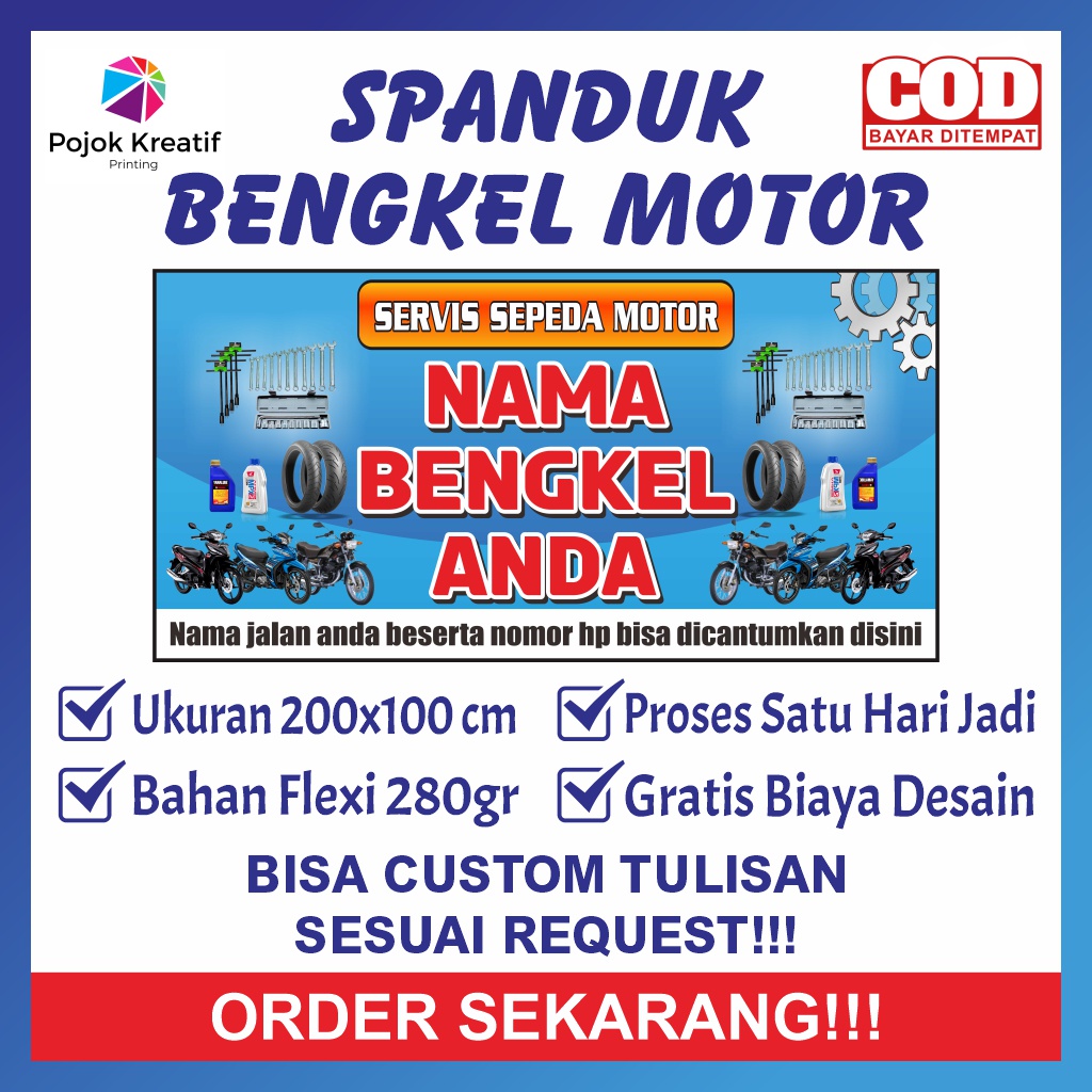 Jual Spanduk Sepanduk Banner Bener Baner Benner Backdrop Plang Bengkel ...