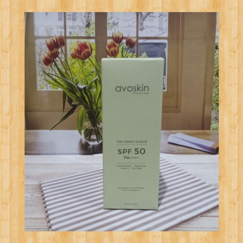 Jual Avoskin The Great Shield Sunscreen SPF 50 PA++++ 30ml | Shopee ...