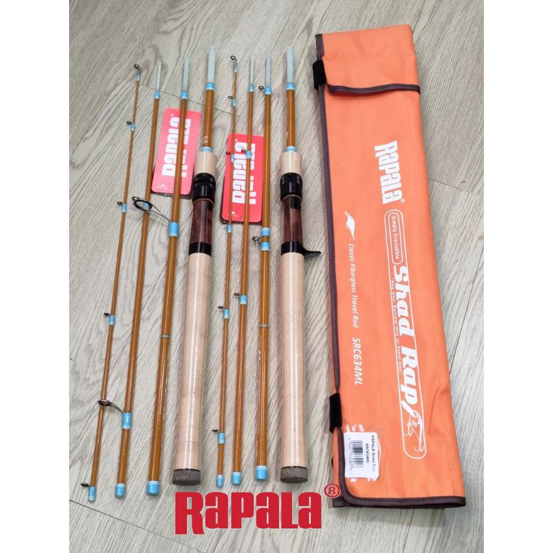 Jual Travel Rod BC Spinning Rapala Shad Rap Classic Fiberglass 4-12lb ...