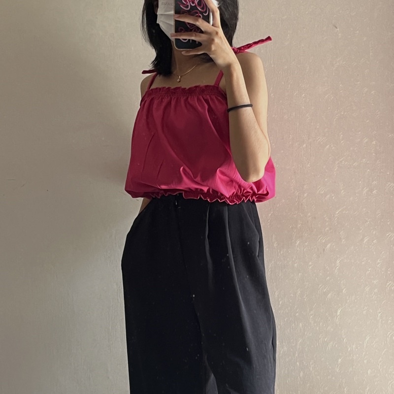 Jual ETHEREAL - Ruffle Tank Top | Shopee Indonesia