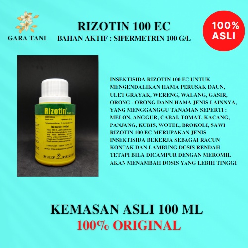 Jual RIZOTIN 100 EC KEMASAN 100 ML| INSEKTISIDA PEMBASMI HAMA UNTUK ...