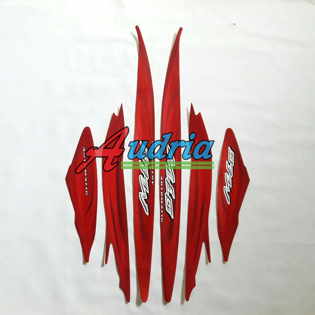 Jual Stiker Striping Motor Yamaha Mio Sporty 2007 std full merah ...