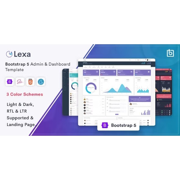 Jual Template Admin Lexa Responsive Admin & Dashboard Template | Shopee ...