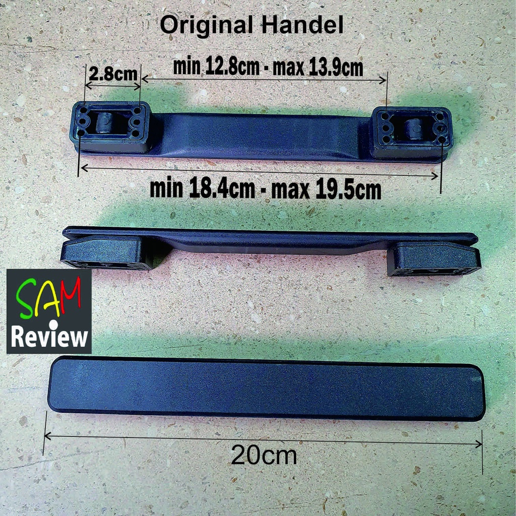 Jual Handel Koper Pegangan Gagang Luggage Handle tipe Mars Timbul ...