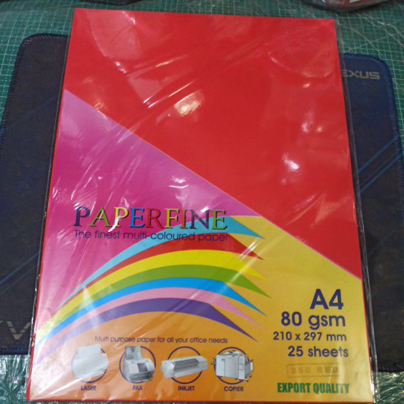 Jual Kertas HVS Warna A4 Paperfine 80 gram | Shopee Indonesia