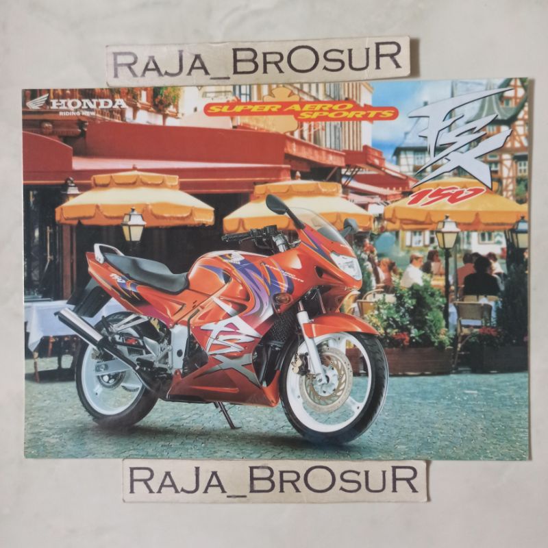 Jual Poster brosur katalog flyer jadul lawas Honda FSX 150/FSX150 6Speed 2Tak 2T CBU Thailand ...