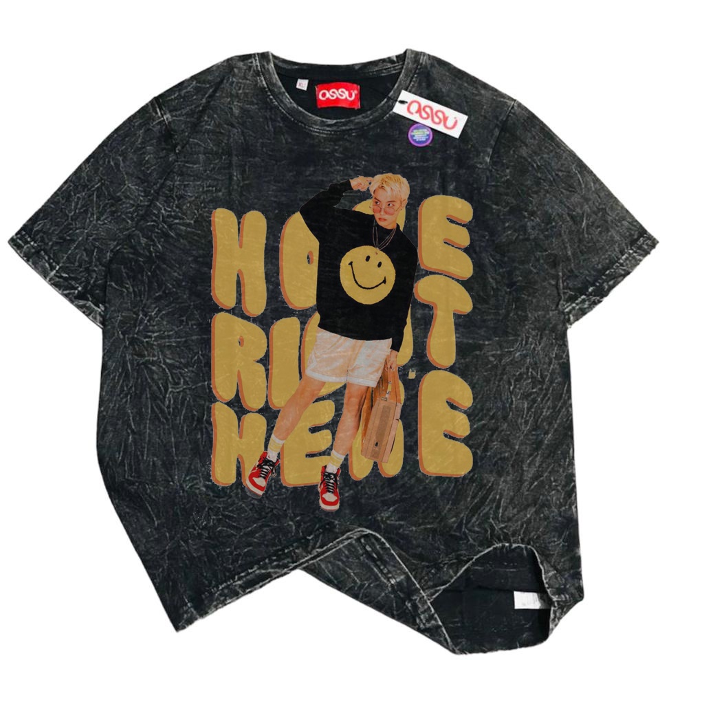Jual HAPI BASIC "BTS J HOPE" T-Shirt | Regular T-shirt | Stone Wash ...