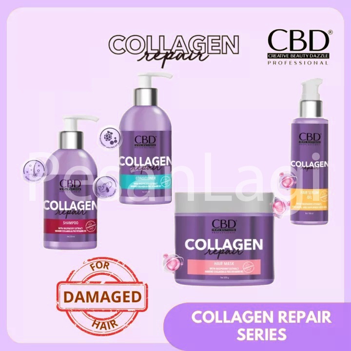 Jual MURAH - CBD Collagen Repair Series - SHAMPOO/CONDITIONER (UNGU ...
