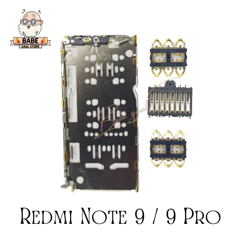 Jual Konektor Sim Card Redmi Note 9 Pro Connector SimCard Xiaomi ...