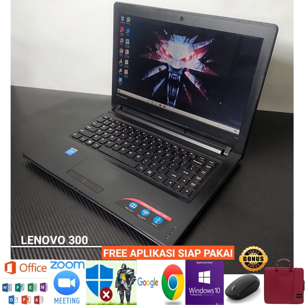 Jual Laptop Lenovo Ideapad 300 N3150 Ram 4gb HDD 500gb - Windows 10 ...