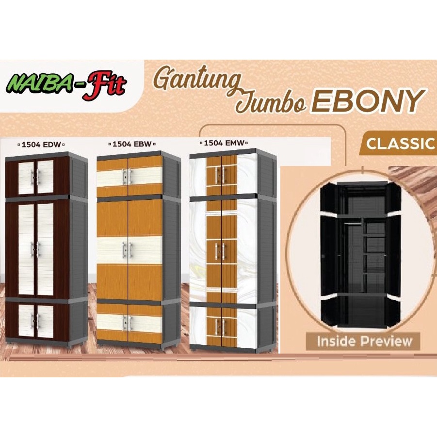 Jual JUMBO BESAR Lemari Pakaian Plastik Gantung Orlando Mrs Plast MR PLAST Naiba Gantung KUNCI ...