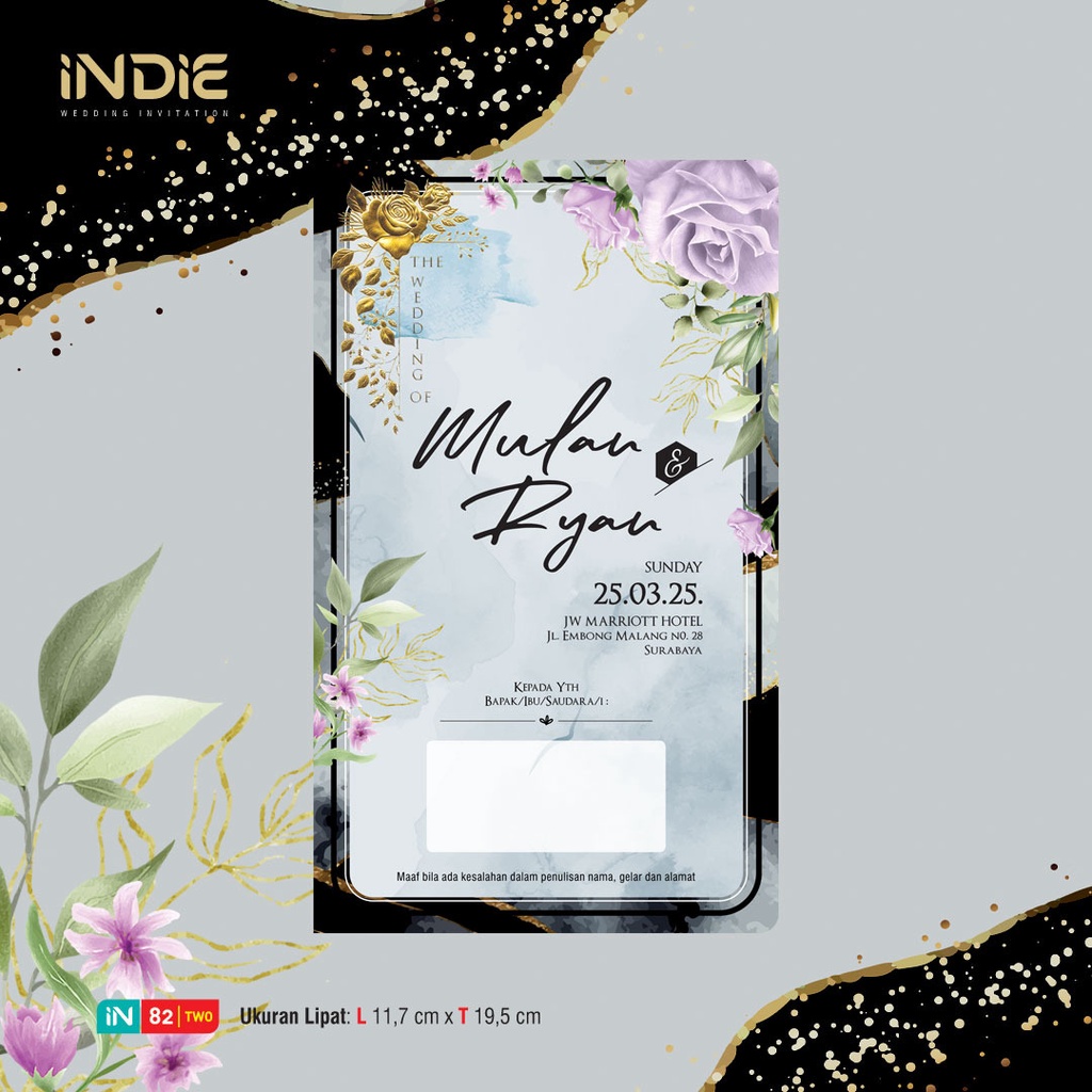 Jual Indie IN 82 (Foil Two) Blanko Undangan | Blangko Undangan ...